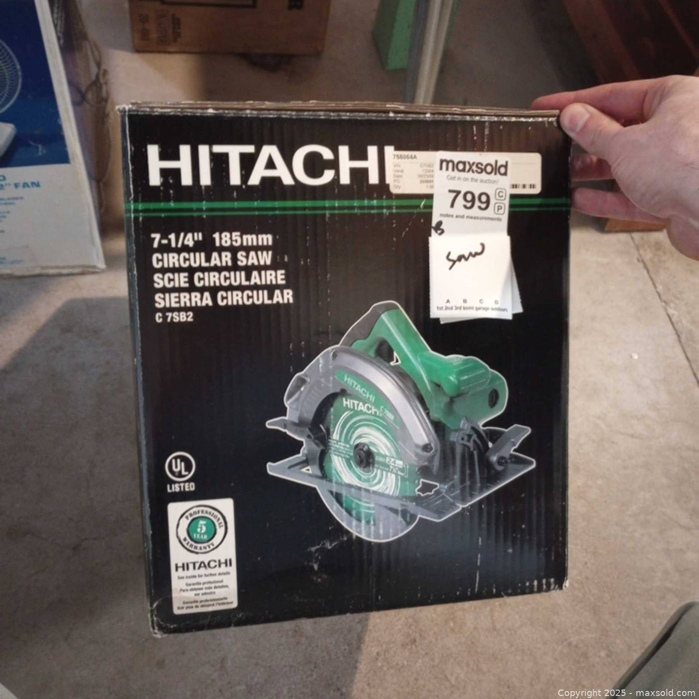 Hitachi C7SB2 7-1/4" Circular Saw | Maxsold