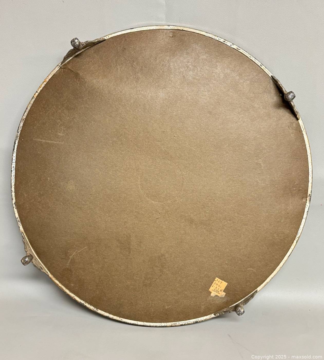 Antique Victorian round plateau display mirrors pair | Maxsold