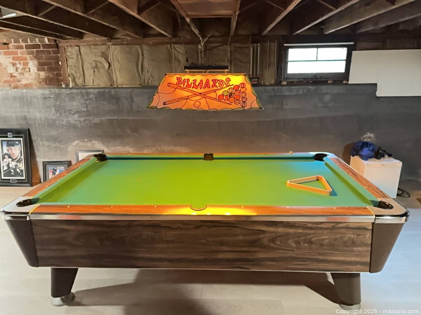 Valley coin-operated pool table with accessories | Maxsold