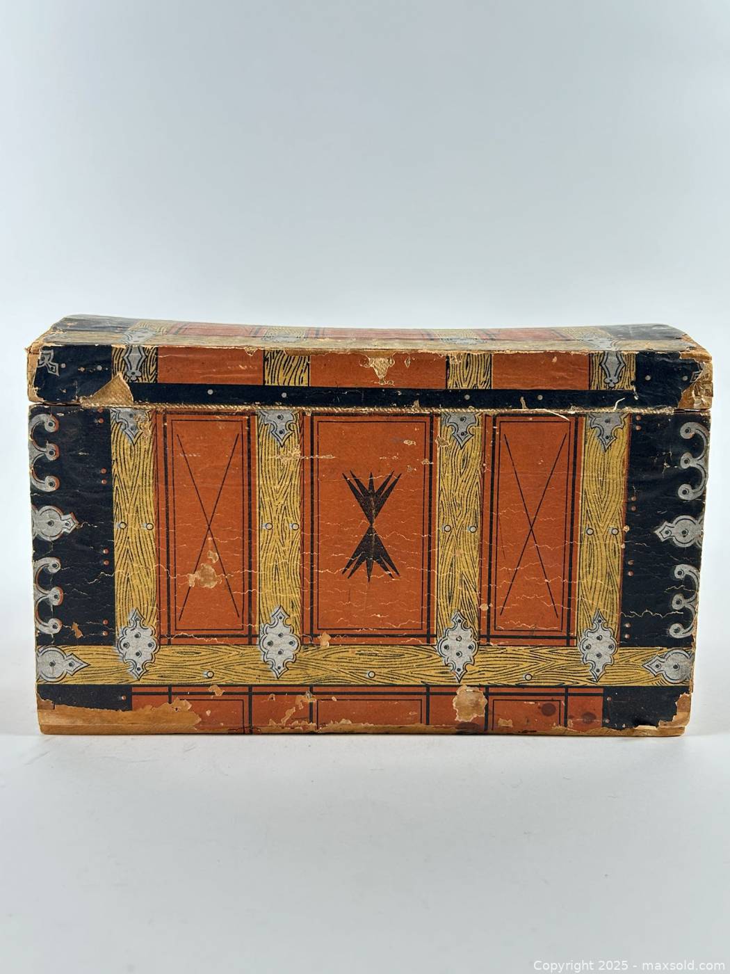 Antique Lily White Starch advertising steamer-trunk box | Maxsold
