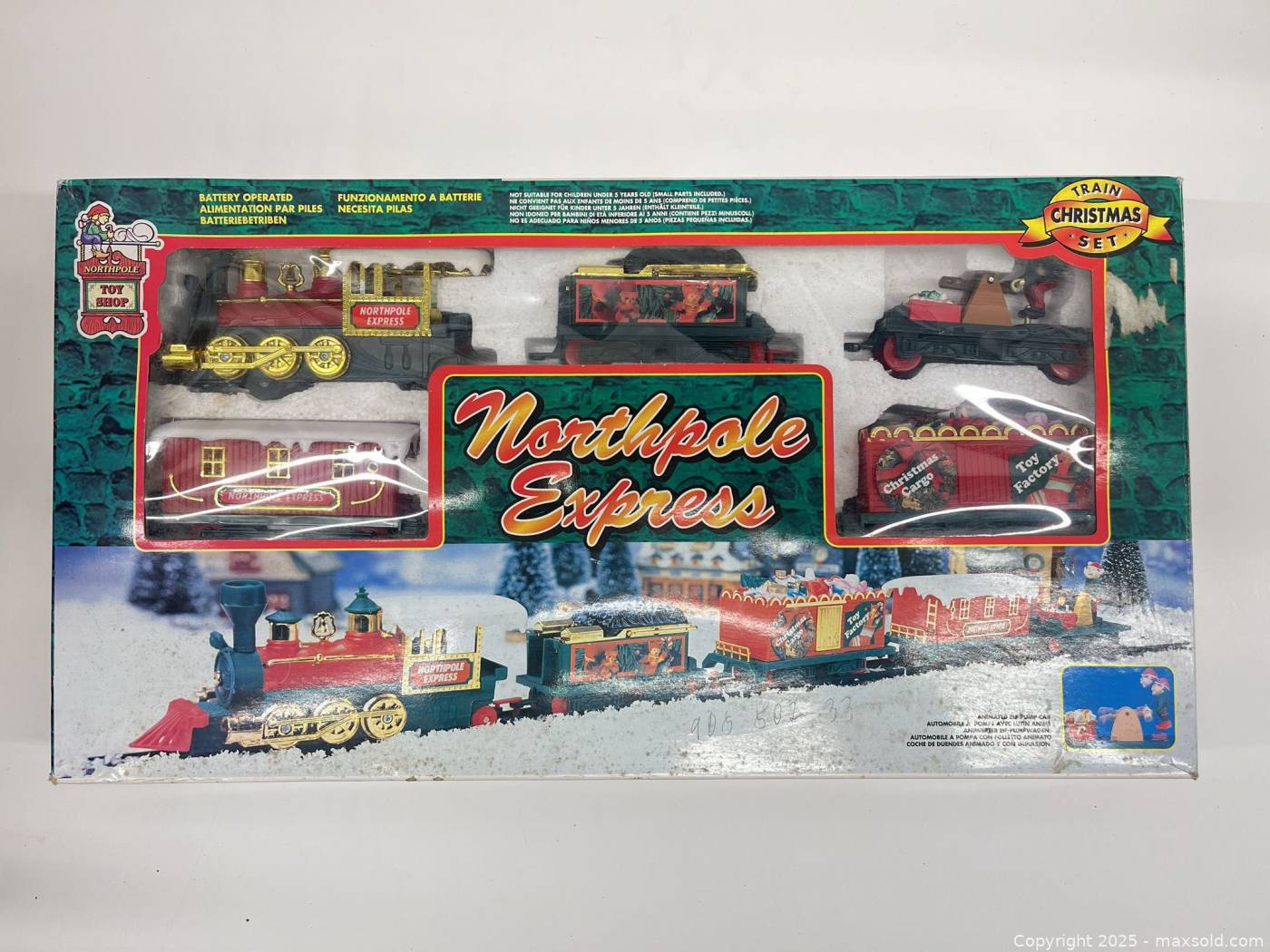 Northpole Express battery-operated Christmas train set | Maxsold