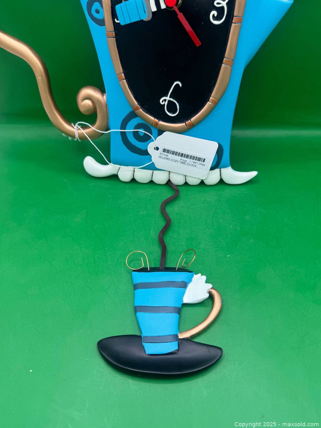 Allen Designs "Cozy Time" Teapot Wall Clock | Maxsold