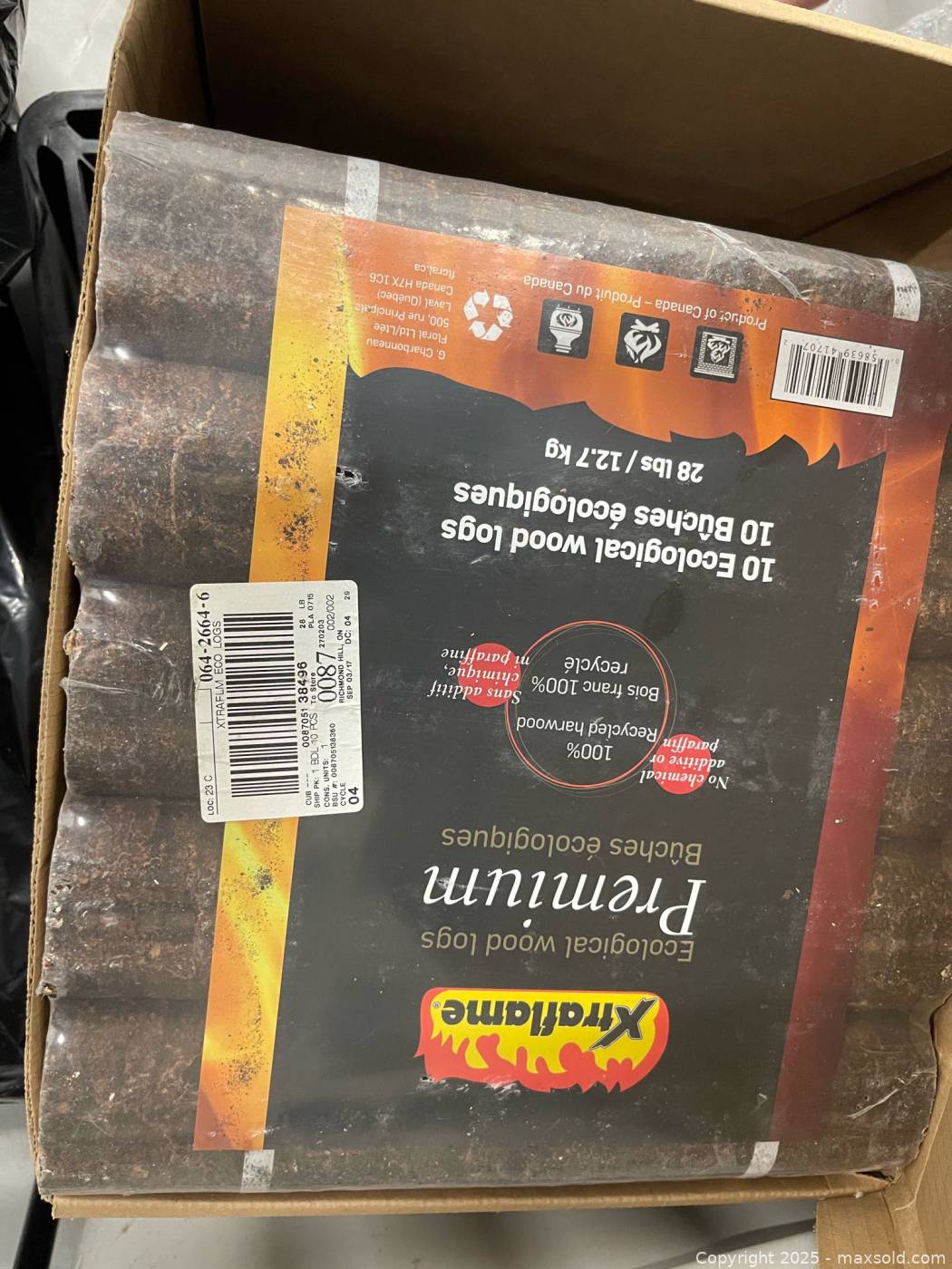 Xtraflame ecological hardwood log packs | Maxsold