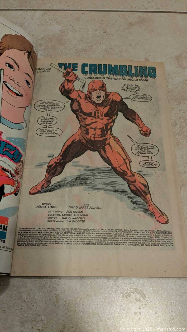 9 vintage Daredevil comic books | Maxsold