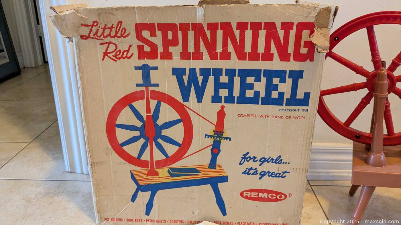 Remco Little Red Spinning Wheel toy with box | Maxsold