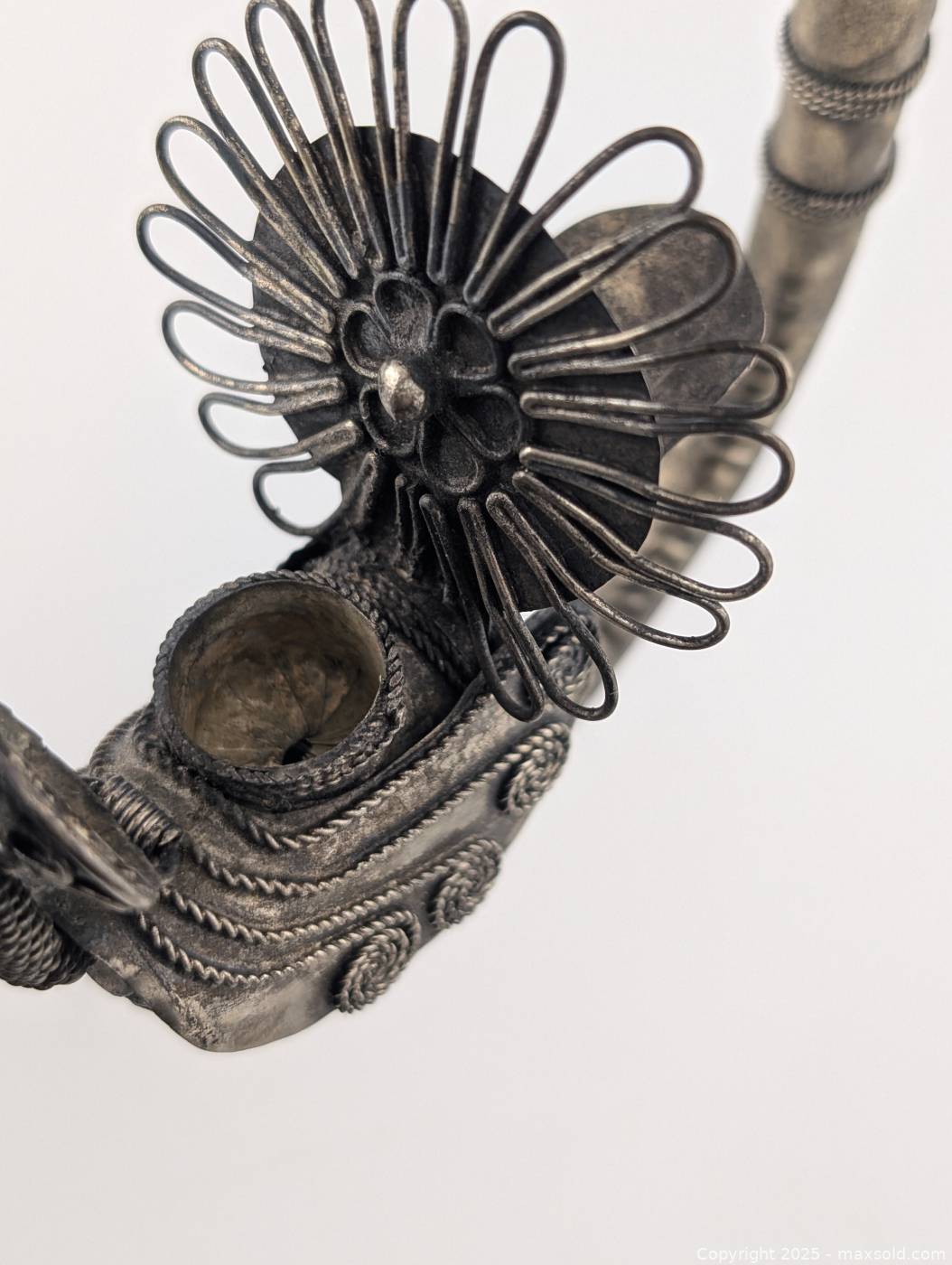 Vintage Thai filigree peacock pipe | Maxsold