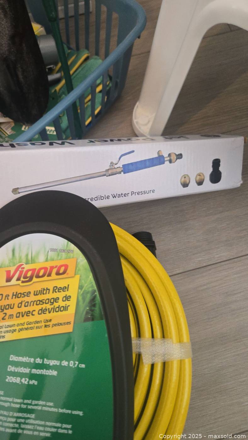 Vigoro 50ft Hose, Telescopic Spades, Pruners & Garden Tools | Maxsold