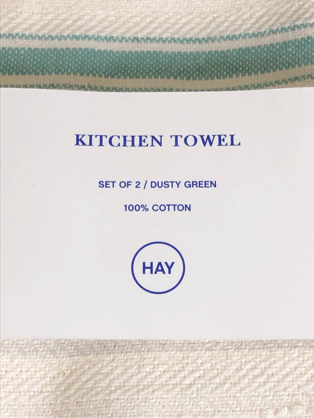 HAY 2-Pack 100% Cotton Kitchen Towels | Maxsold