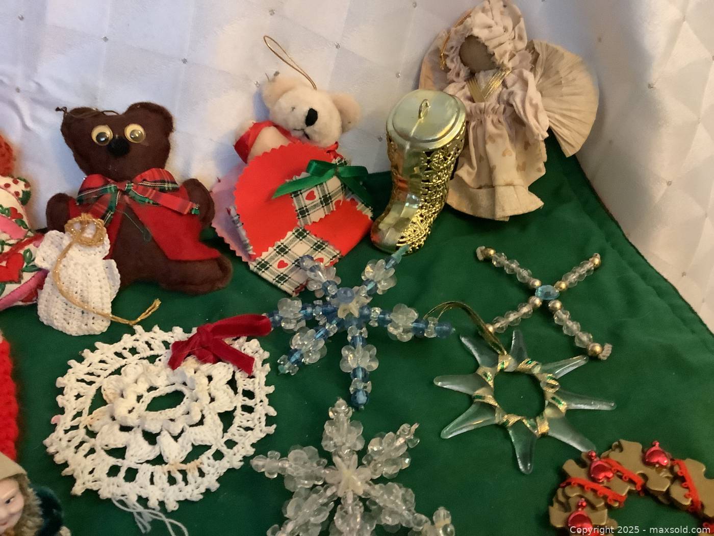 Vintage handmade Christmas ornaments assortment | Maxsold