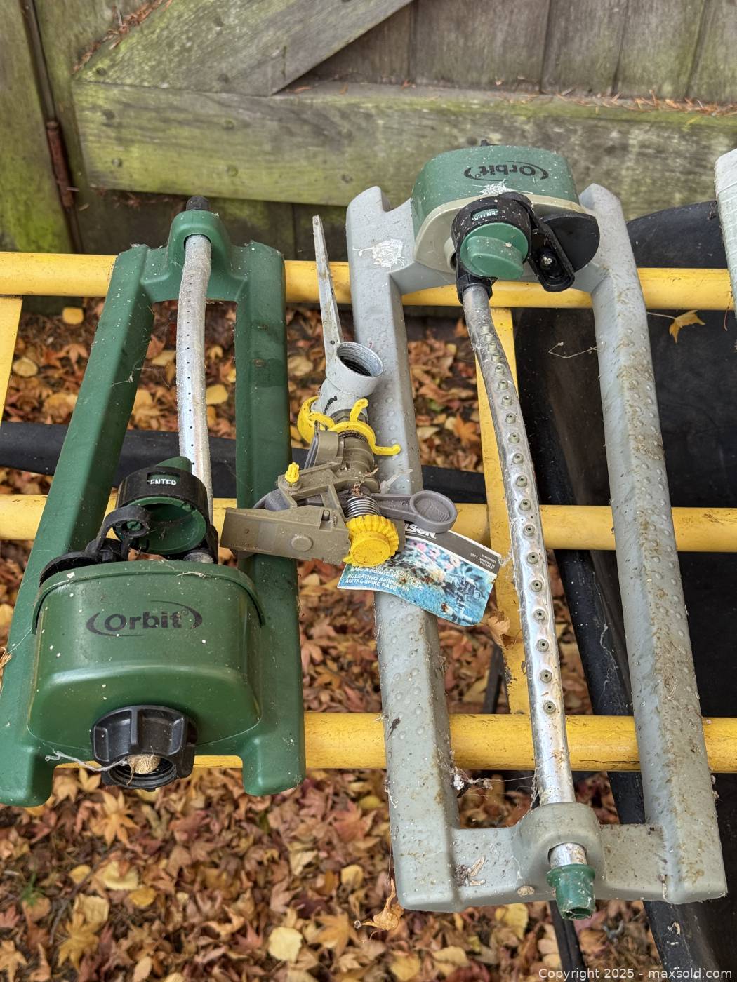 Garden Wheelbarrow, Hose Reel Cart, Orbit Sprinklers | Maxsold