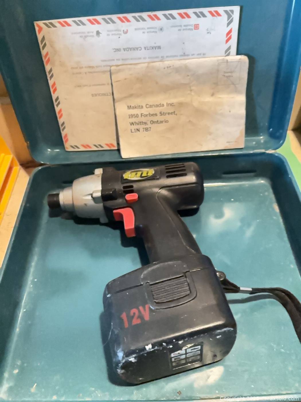Mixed plumbing fittings, 12V drill, levels | Maxsold