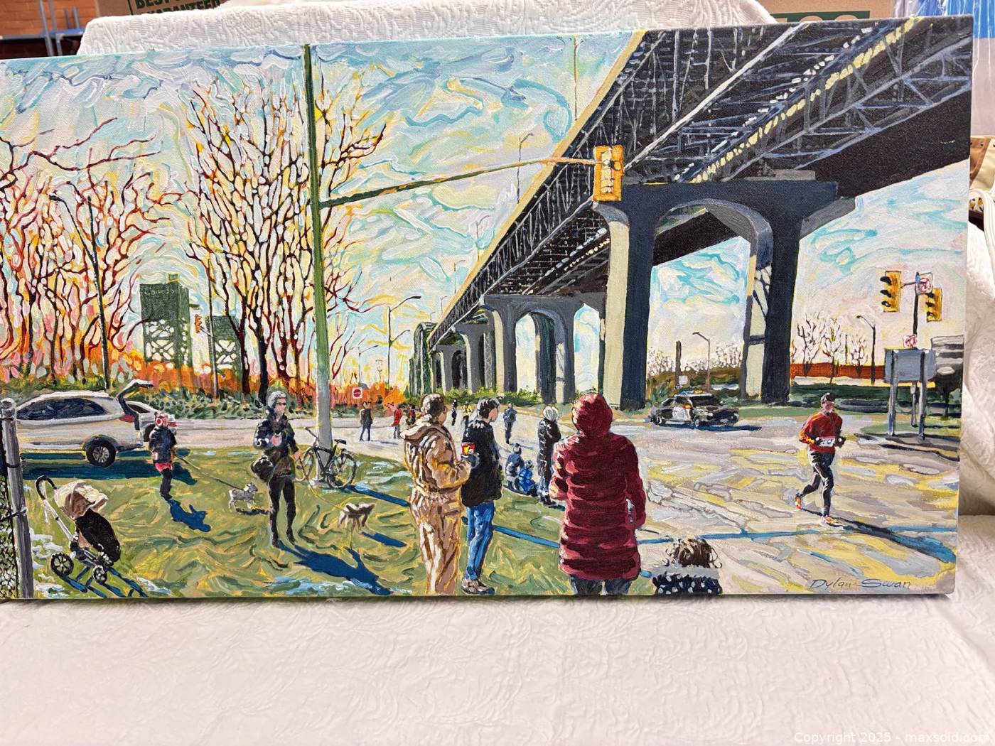 Original canvas painting by Dylan Swan, 2017 | Maxsold