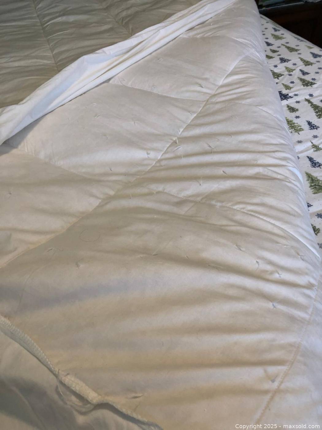 Queen size down and feather mattress topper | Maxsold