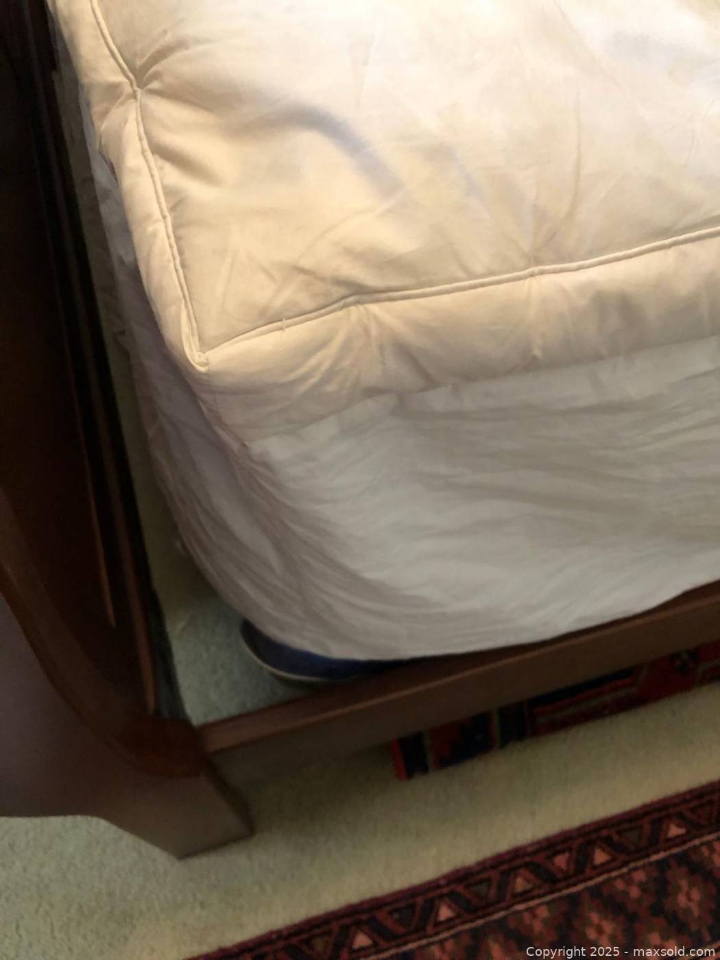 Queen size down and feather mattress topper | Maxsold