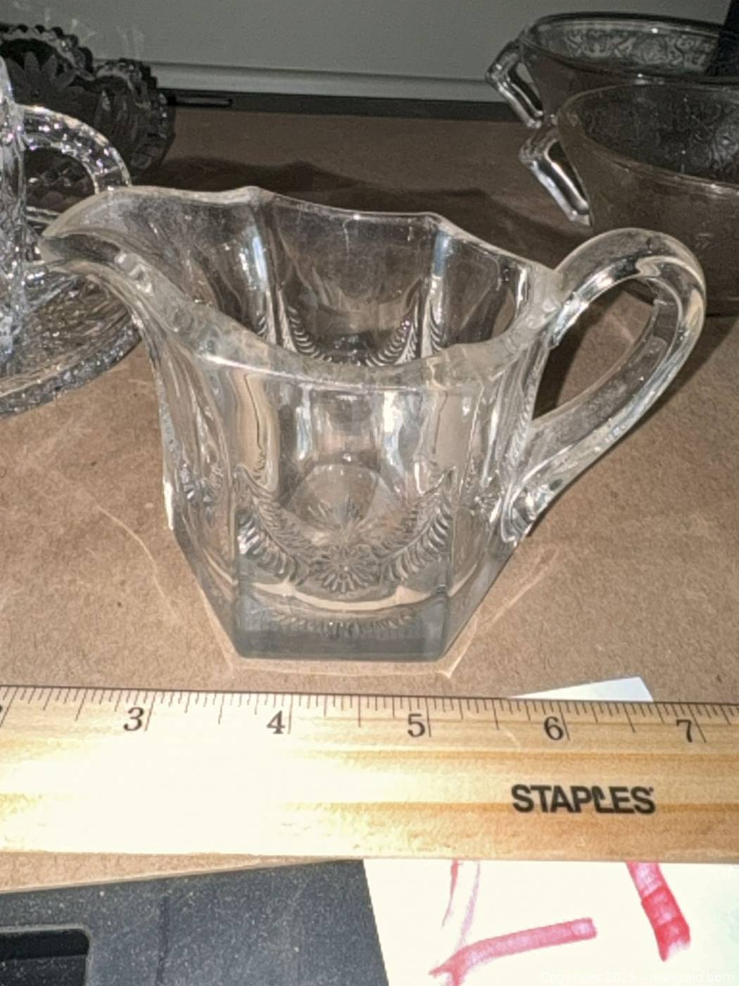 Assorted cut and pressed clear glassware lot | Maxsold