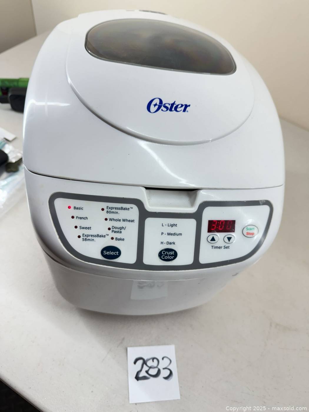 Oster 5838 Bread Machine Maxsold