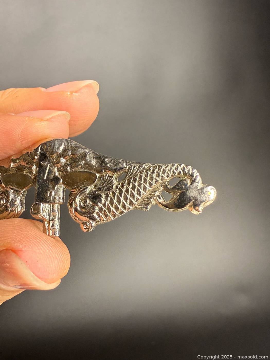 U.S. Navy Sterling Silver Submarine Dolphin Badge | Maxsold