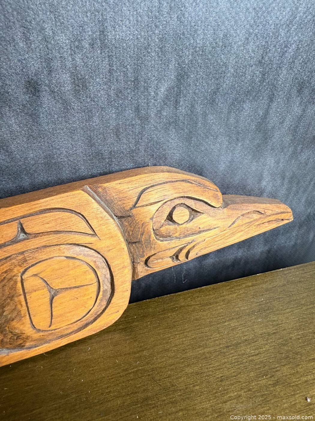 Northwest Coast Indigenous Cedar Raven Plaque | Maxsold