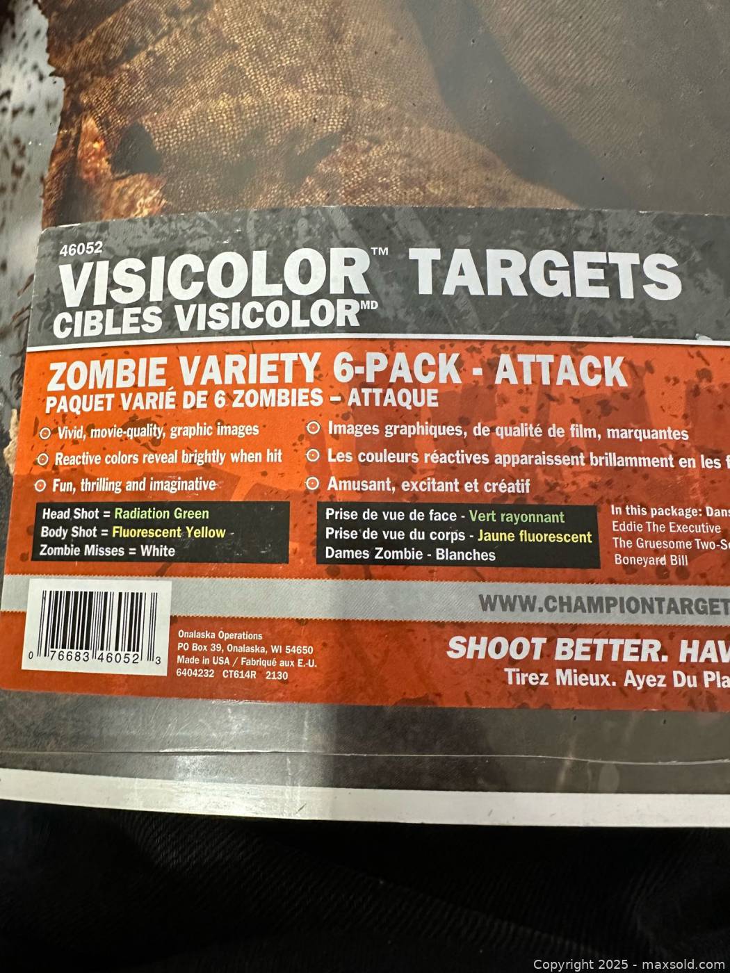 Champion Visicolor Zombie Target 6-Pack | Maxsold