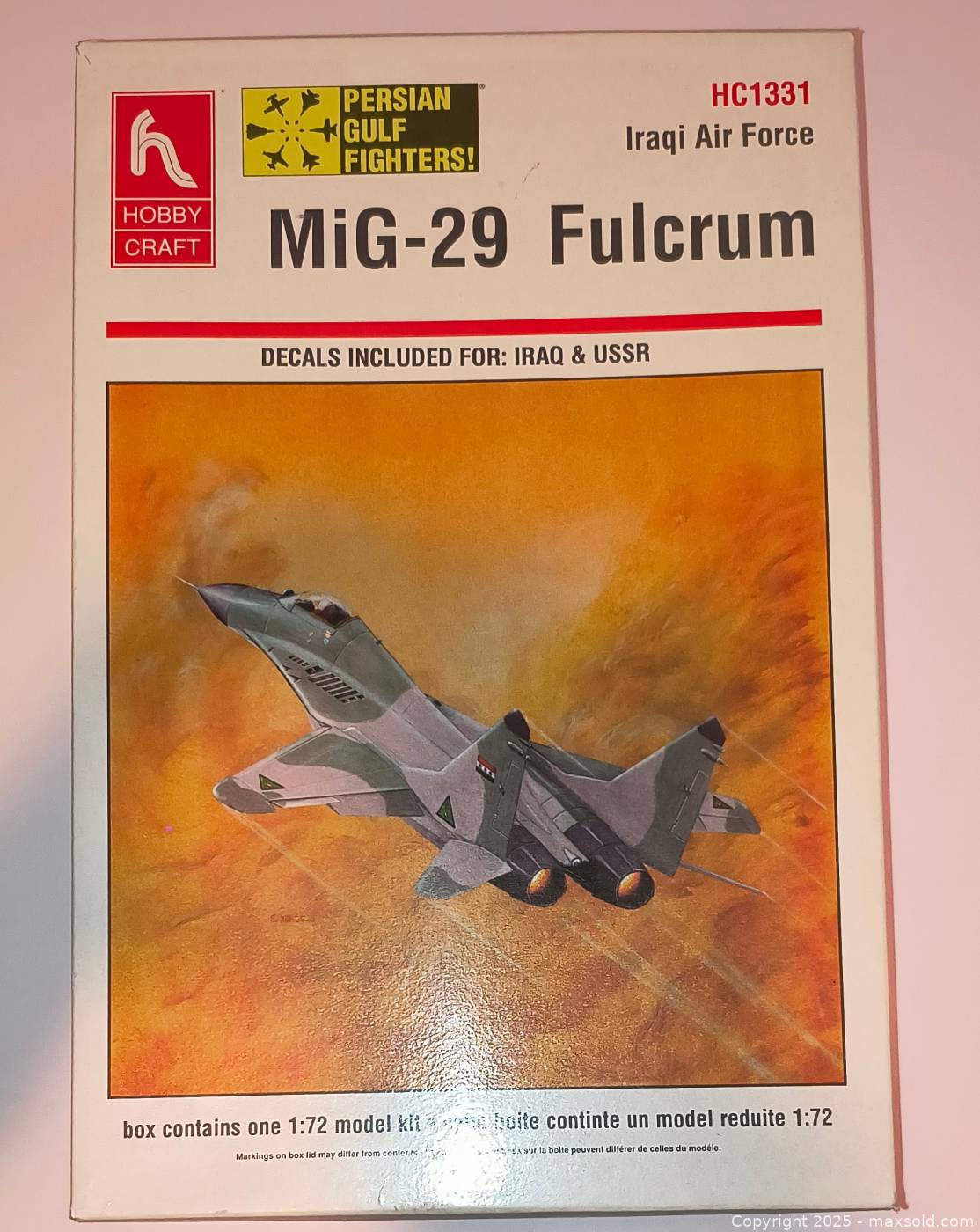 Hobbycraft MiG-29 Fulcrum 1:72 plastic model kit | Maxsold