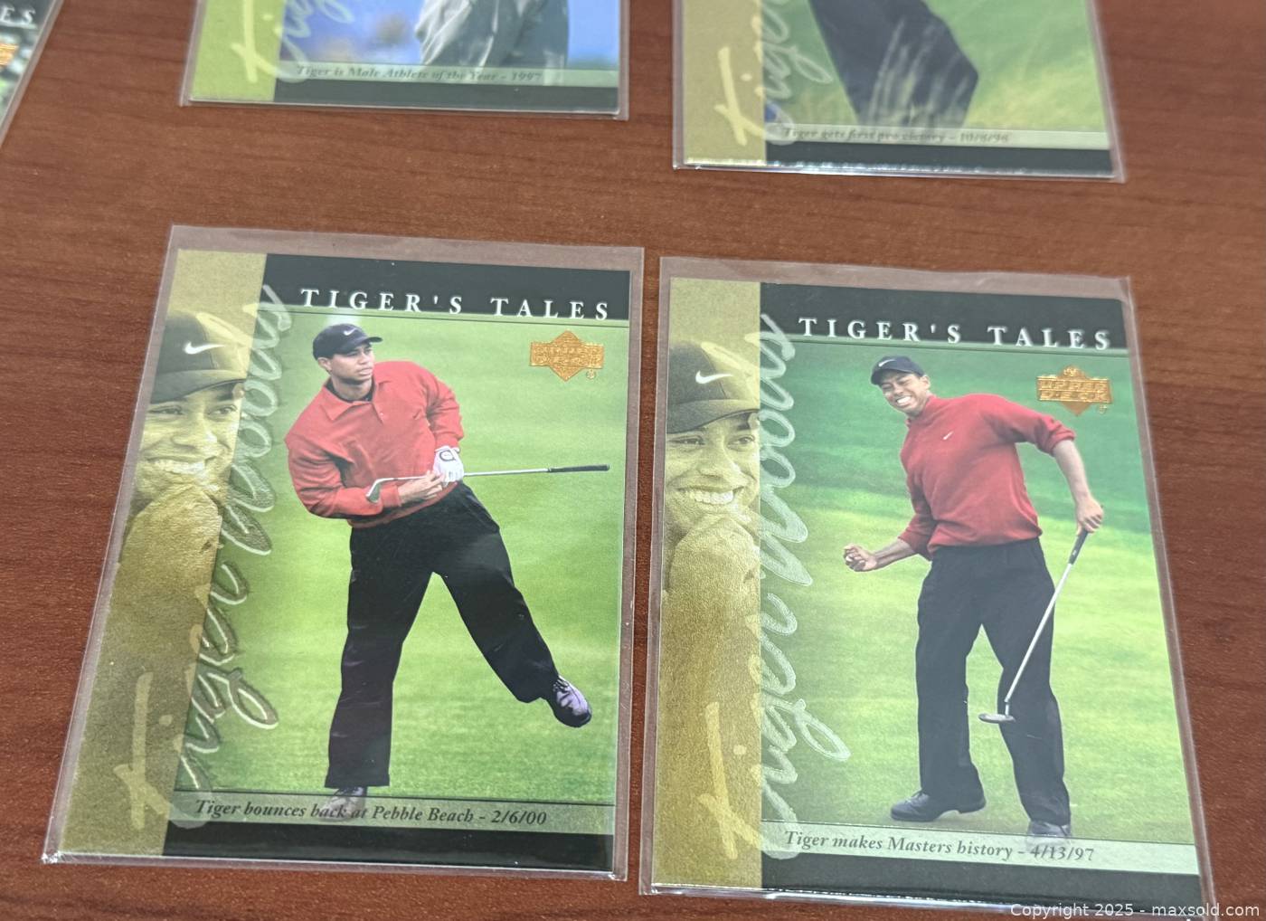 Upper Deck Tiger’s Tales Tiger Woods golf cards | Maxsold