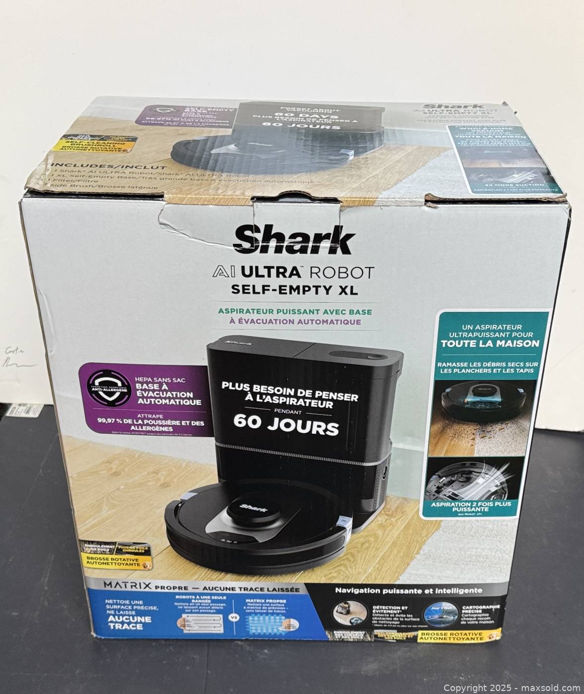 Shark AI Ultra Robot Vacuum Self-Empty XL | Maxsold