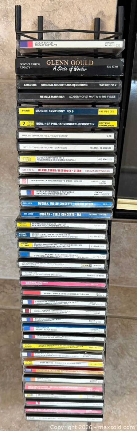Classical music CD collection with tower | Maxsold