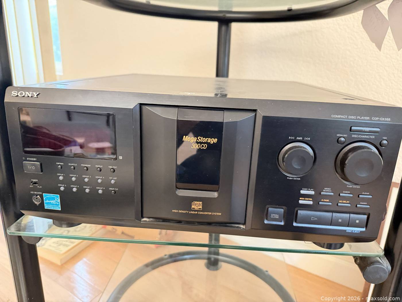 Sony CDP-CX355 Mega Storage 300-disc CD changer and Sony on-ear ...