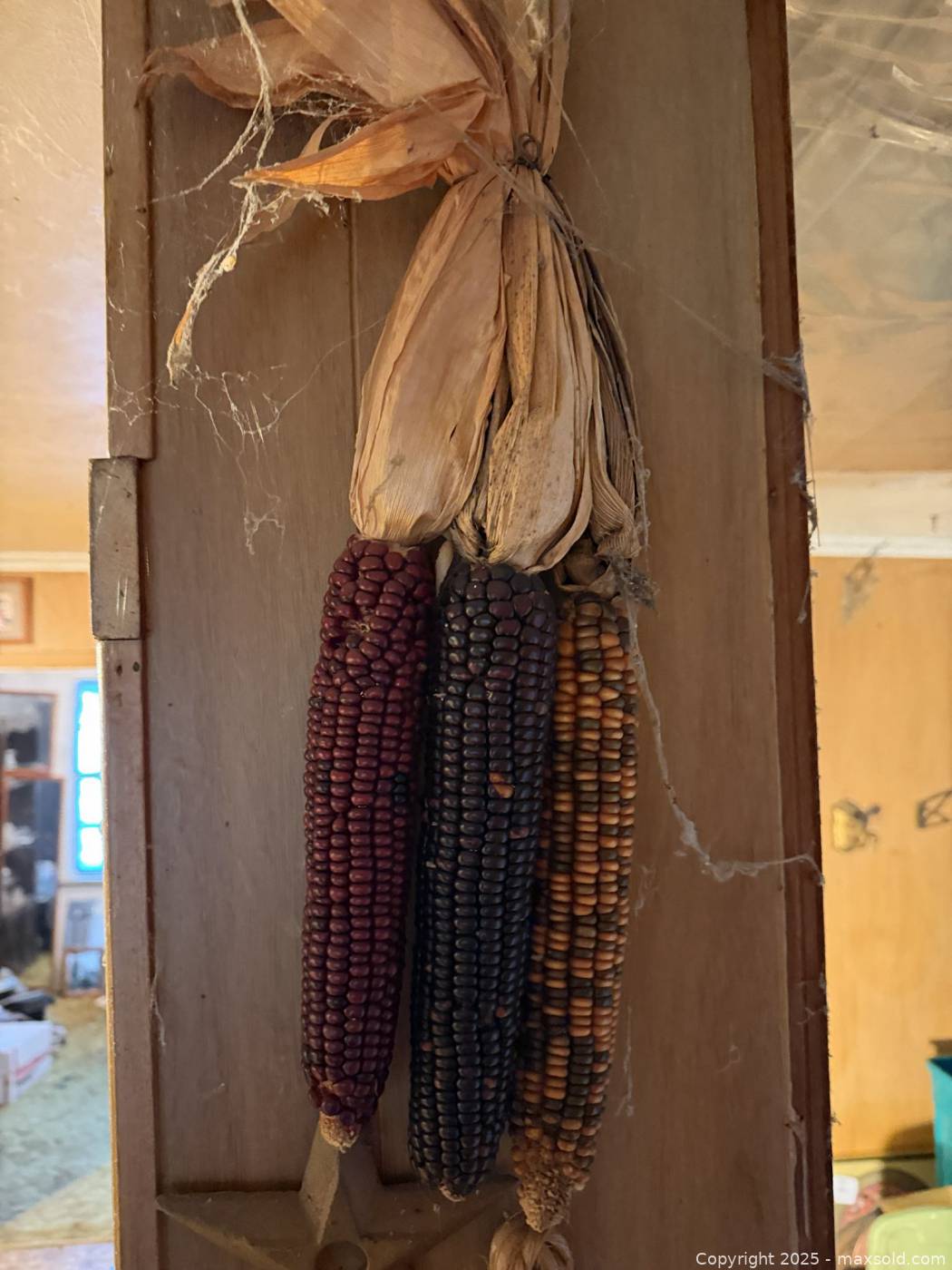 Dried Chili Pepper Ristra & 3 Ornamental Corn | Maxsold