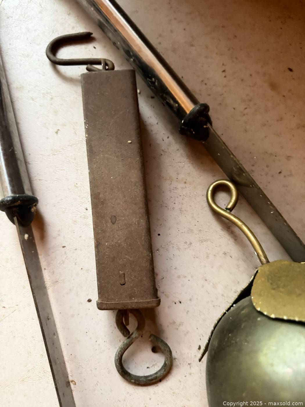 Vintage mixed-metal kitchen tools and fruit ornaments | Maxsold
