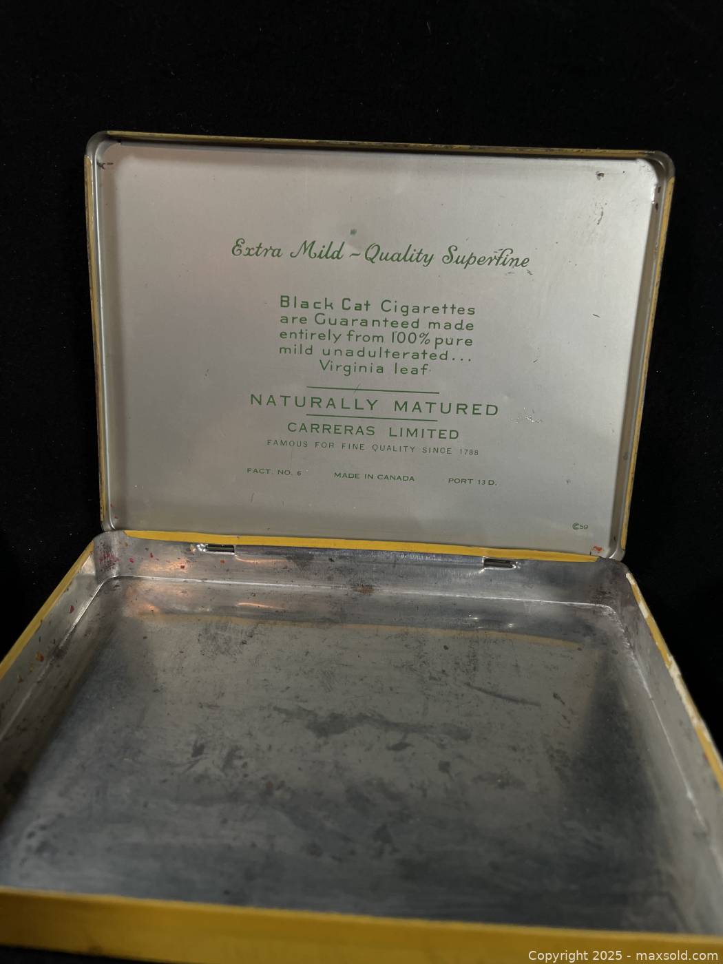 Vintage cigarette tins and White Owl cigar box | Maxsold