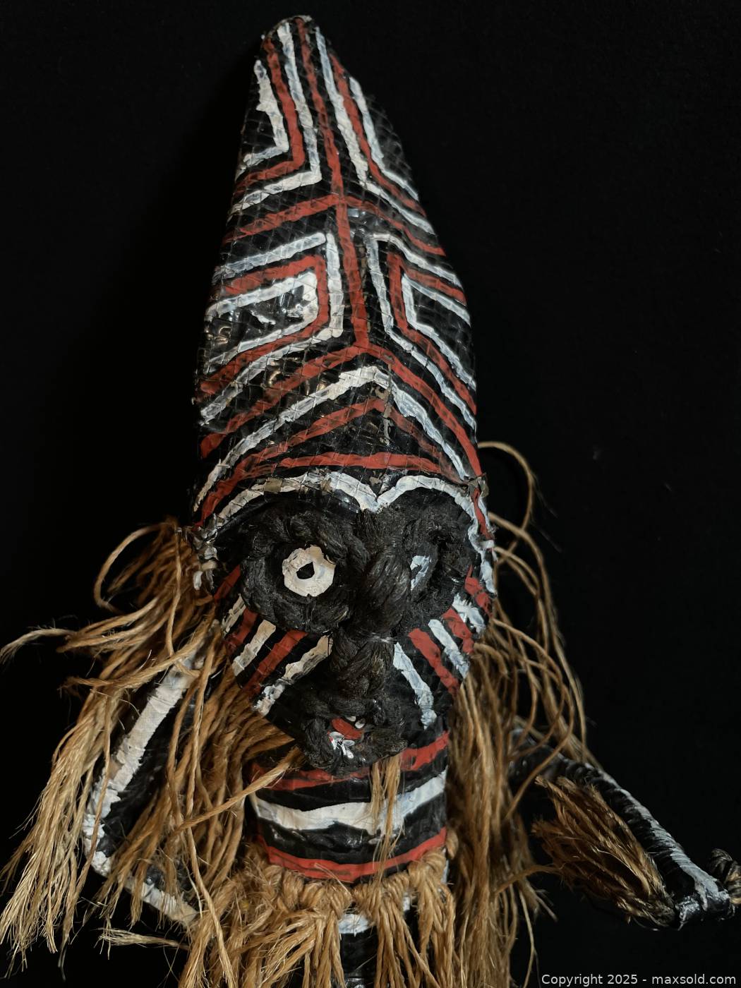 Vintage Zimbabwe Makishi Masked Doll | Maxsold