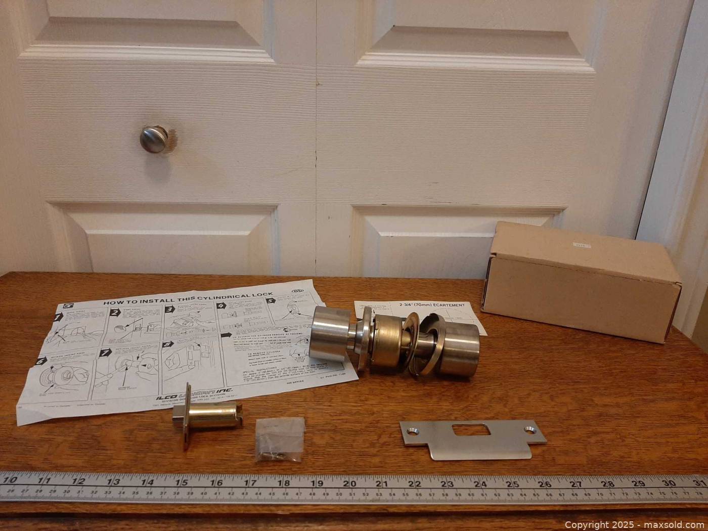 Ilco cylindrical door lock set with hardware | Maxsold