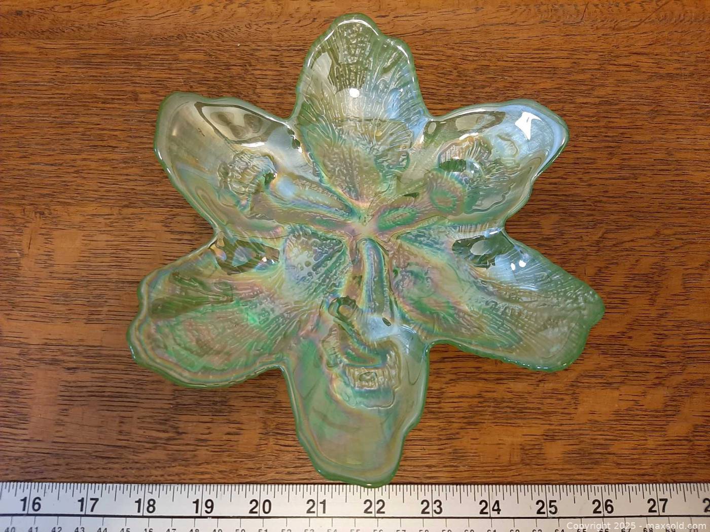 Indiana Glass Green Carnival Iris Candy Dish | Maxsold