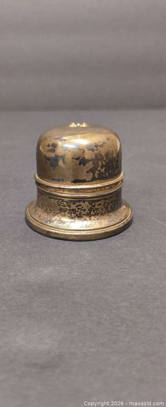 Birks sterling silver hinged pill box | Maxsold