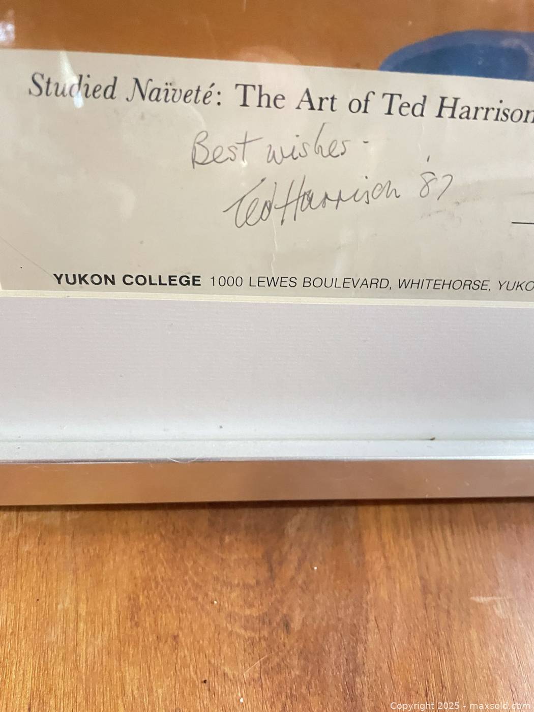 Ted Harrison signed framed poster 1987 | Maxsold