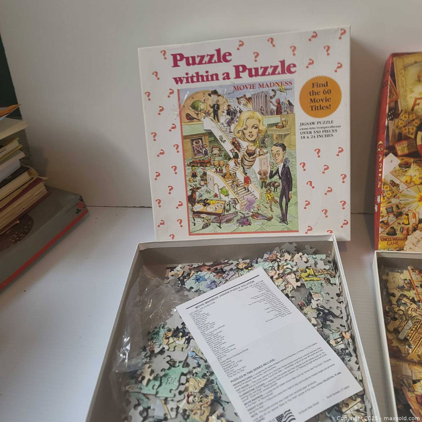 1993 Puzzle Within a Puzzle Movie Madness & Springbok Games People ...