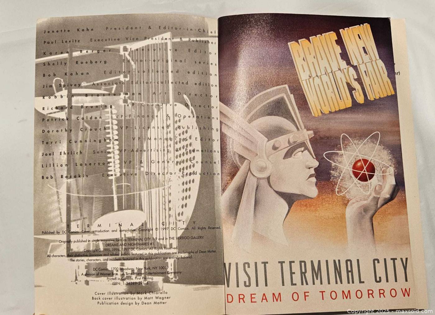 Terminal City trade paperback graphic novel 1997 | Maxsold