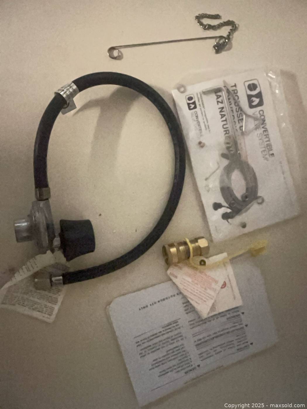 Propane BBQ hose with regulator and adapters | Maxsold