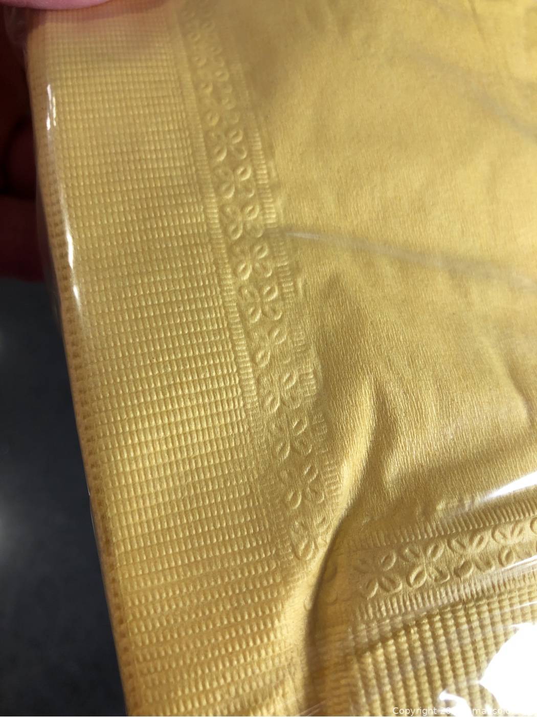 7 packages yellow paper dessert napkins | Maxsold