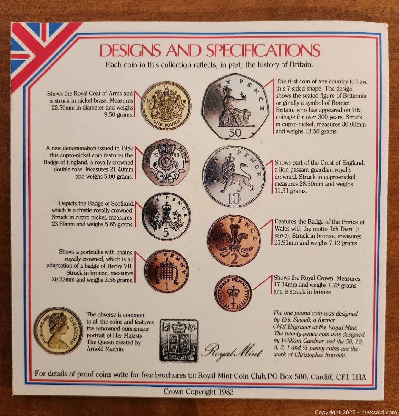 1983 United Kingdom Uncirculated Coin Set | Maxsold