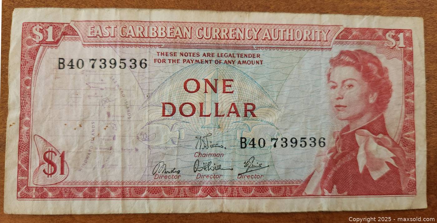 Six Queen Elizabeth II banknotes 1970s-80s | Maxsold