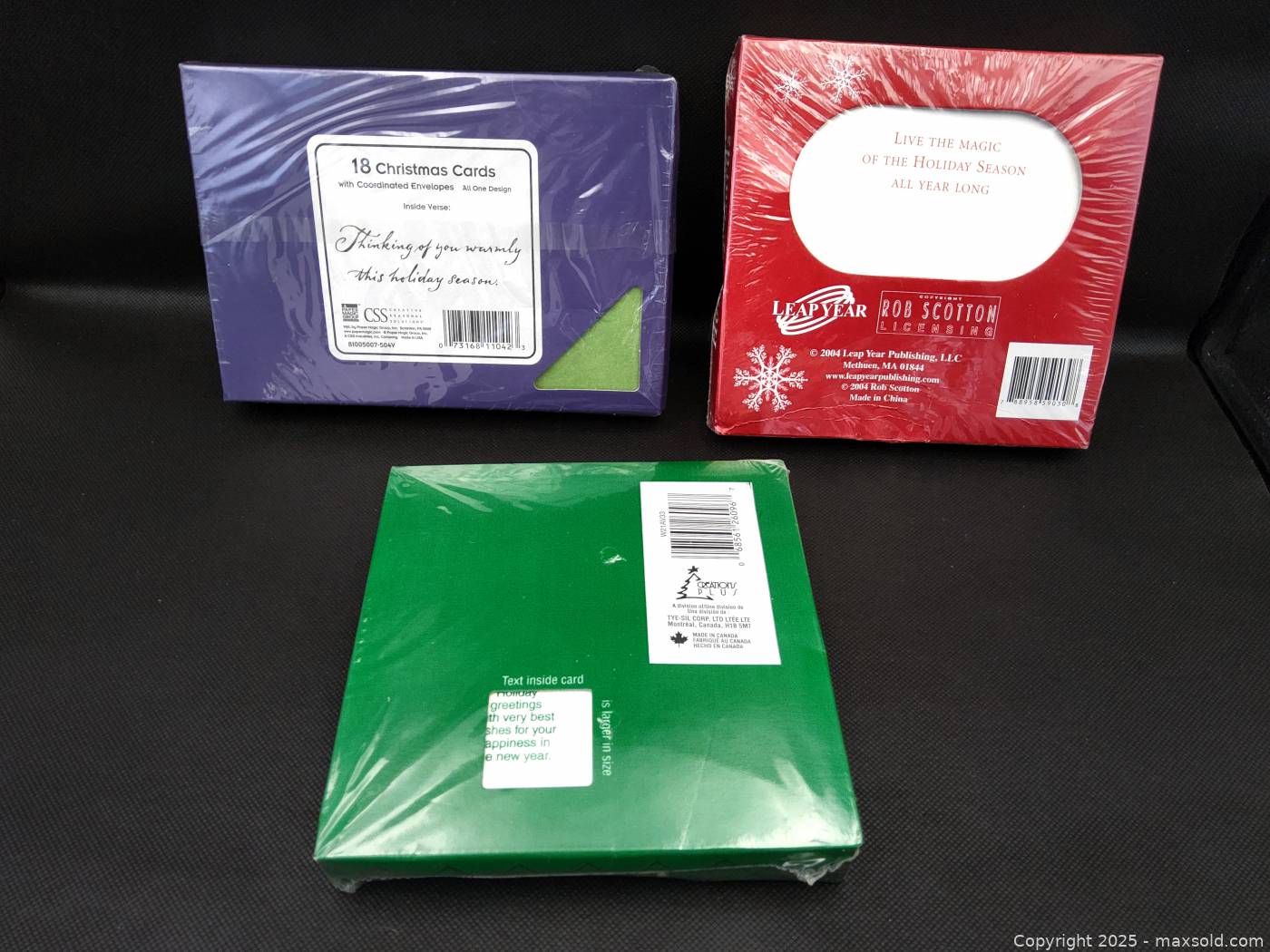 Sealed 1990s Christmas Card Boxes | Maxsold