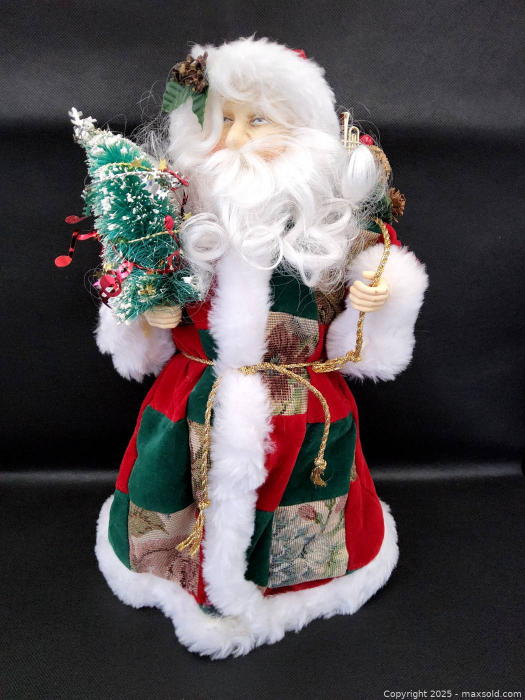 Santa Claus Christmas Tree Topper 15" | Maxsold
