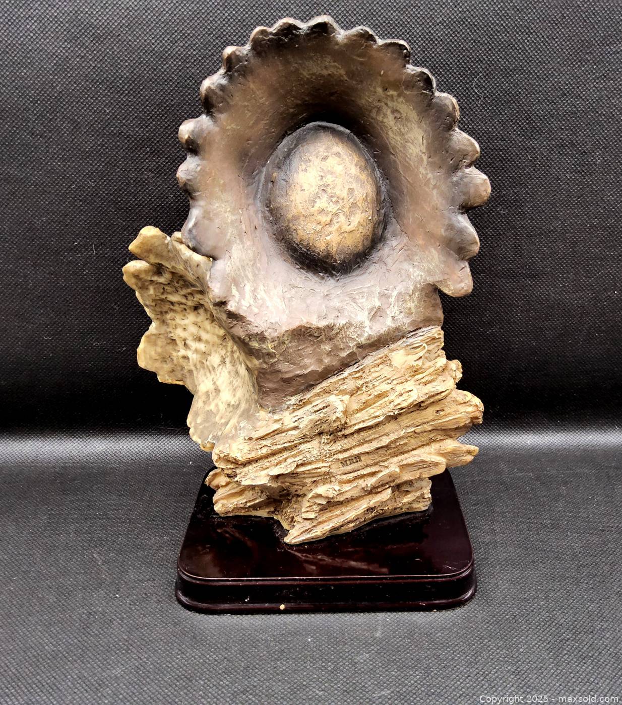 Louis Dionne Resin Sculpture Chief & Wolf 9" | Maxsold