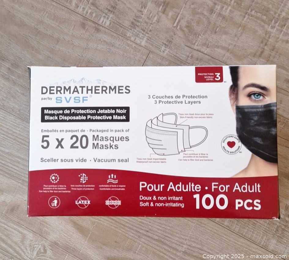 Dr-Ho's Circulation Promoter and 100 Dermathermes Black Masks | Maxsold