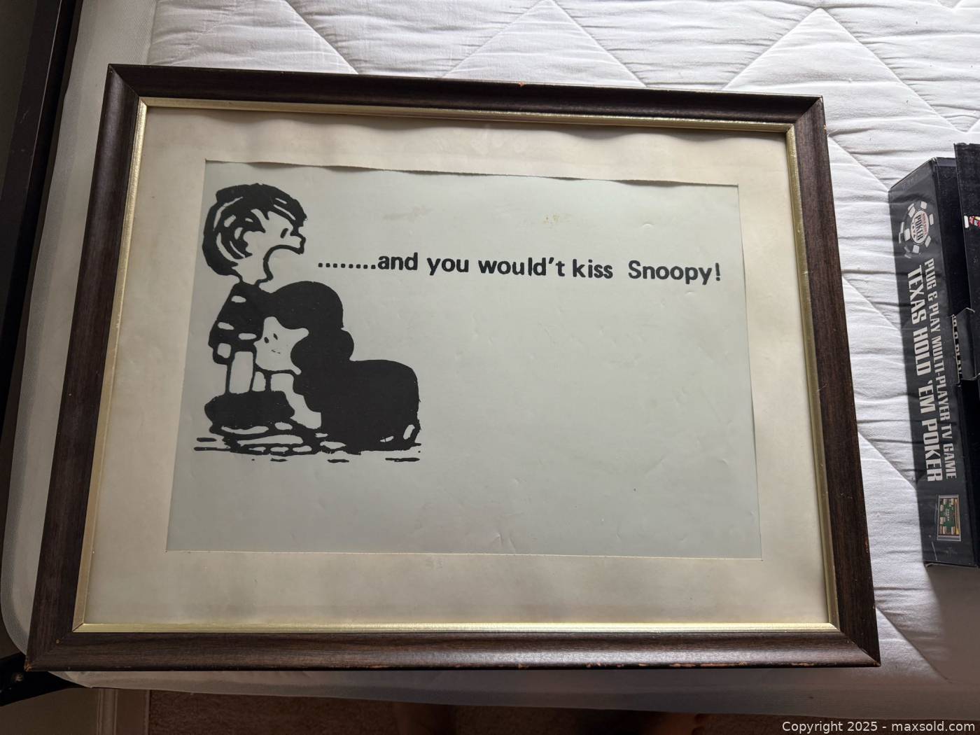 Peanuts cartoon framed print 20"x26" | Maxsold
