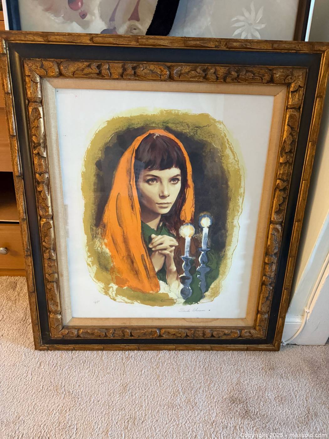 Signed framed portrait print 28" x 32" | Maxsold