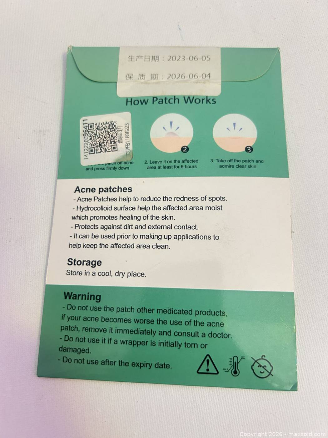 Acne Healing Hydrocolloid Acne Patch Box | Maxsold