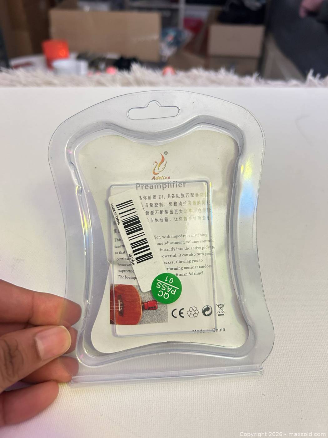 Adeline metallic red preamplifier adapter | Maxsold